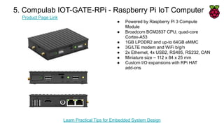 10 Popular Commercial Products using Raspberry Pi Compute Module | PDF ...