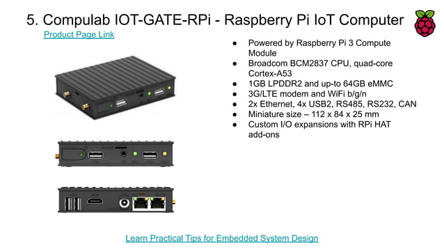 10 Popular Commercial Products using Raspberry Pi Compute Module | PPT