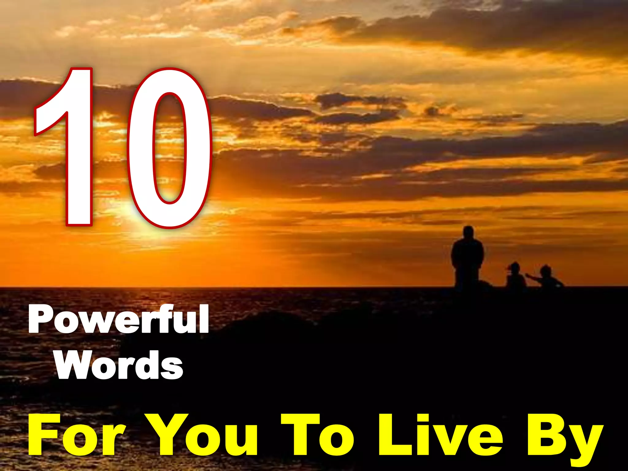 10 powerful words | PPSX | Religion & Spirituality