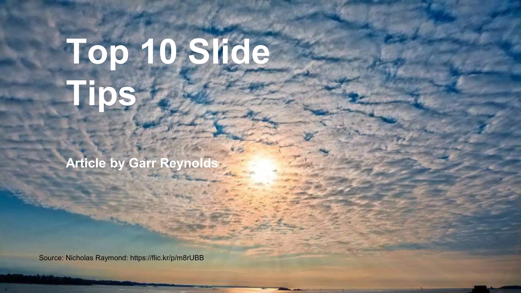 Top 10 Powerpoint Tips | PPT