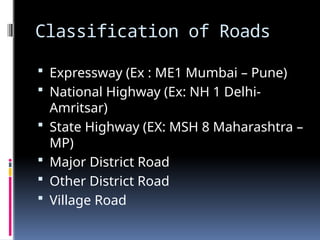 CIVIL ENGINEERING PPT PRESENTATION ON HIGHWAY ENGINEERING | PPTX