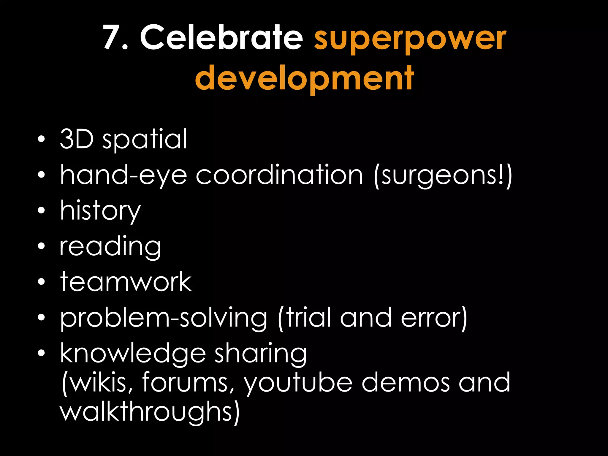 10 practical ways to bring gamer superpowers to the classroom | PPTX