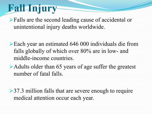 10 Fall injuries presentation | PPTX | Injuries | Diseases and Conditions