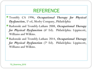 occupational therapy treatment continuum | PPT