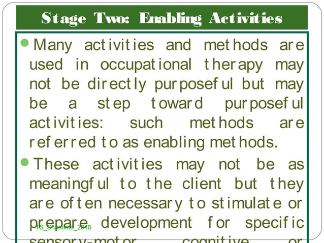 occupational therapy treatment continuum | PPT | Physical Therapy ...