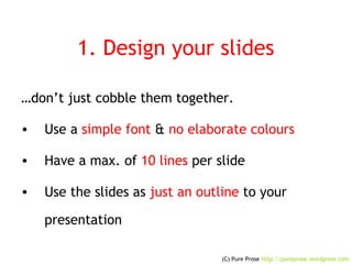 10 presenting ideas | PPT