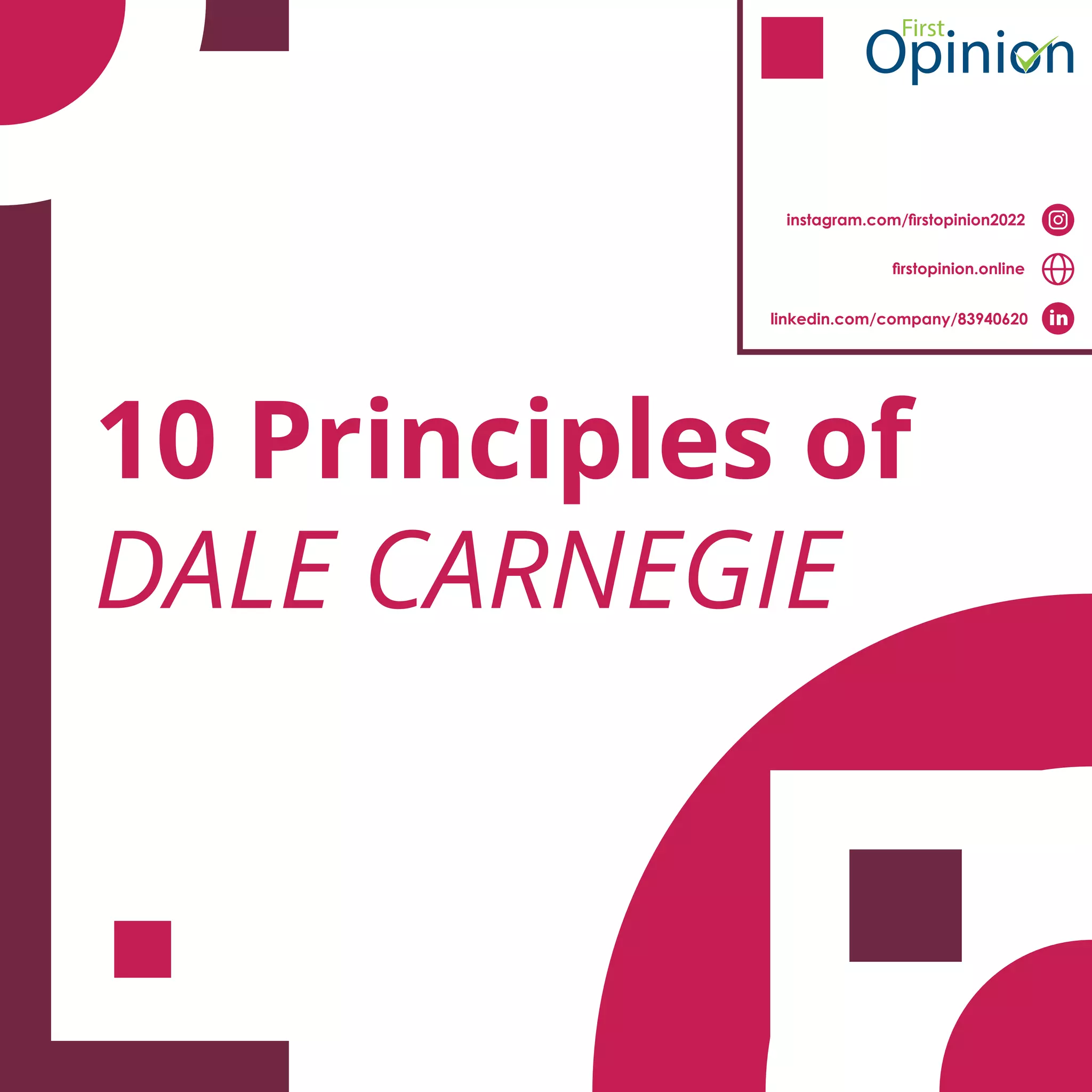 10 Principles of Dale Carnegie | PDF
