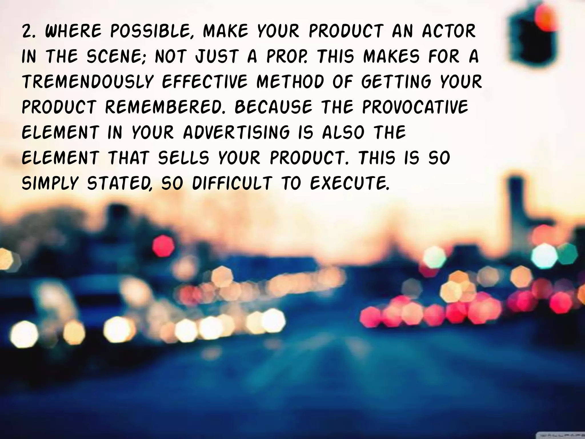 Ten Principles of Advertising | PPTX