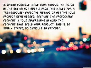 Ten Principles of Advertising | PPTX