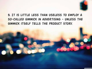 Ten Principles of Advertising | PPTX