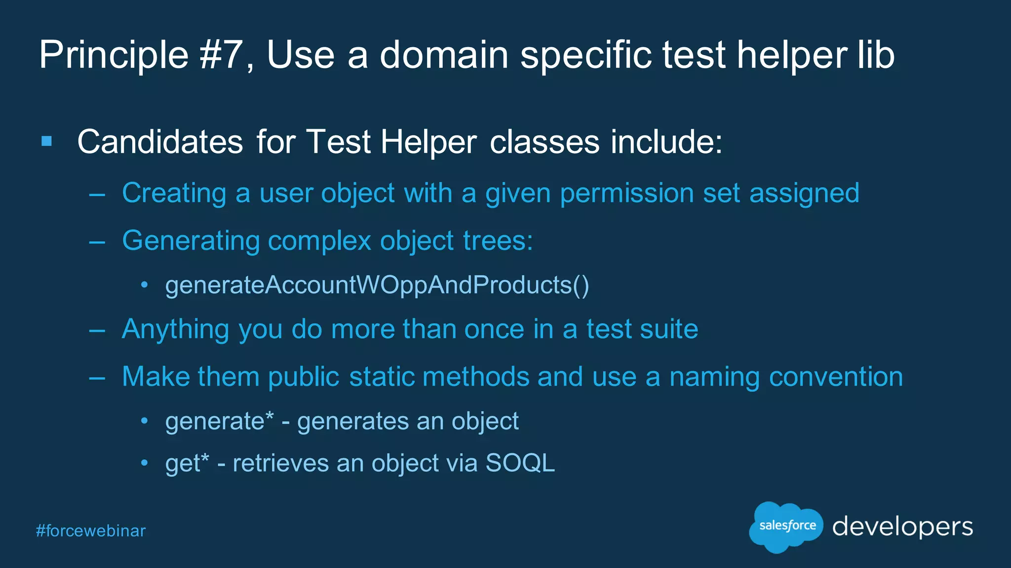 10 principles of apex testing | PPT