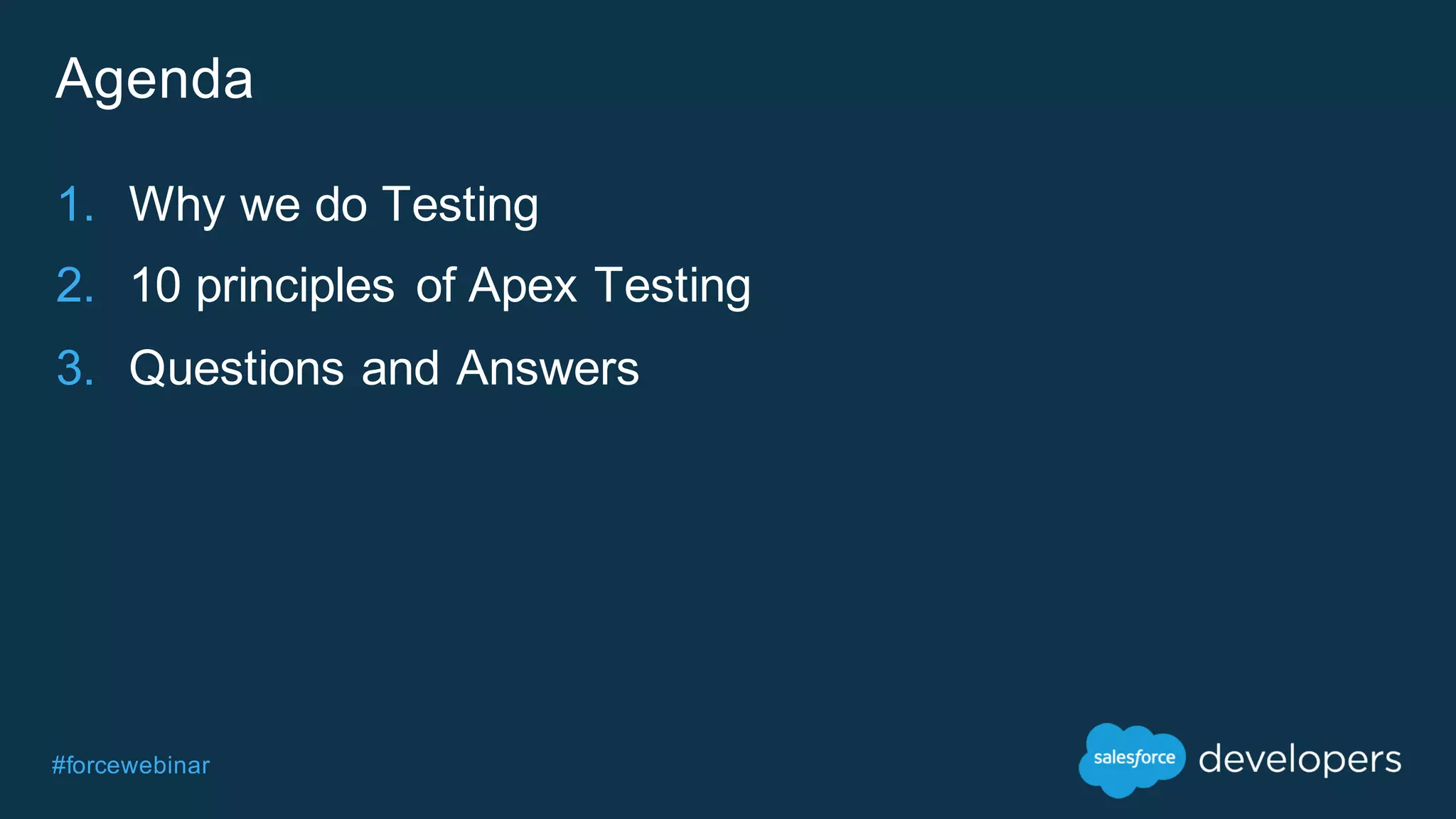 10 principles of apex testing | PPT | Free Download