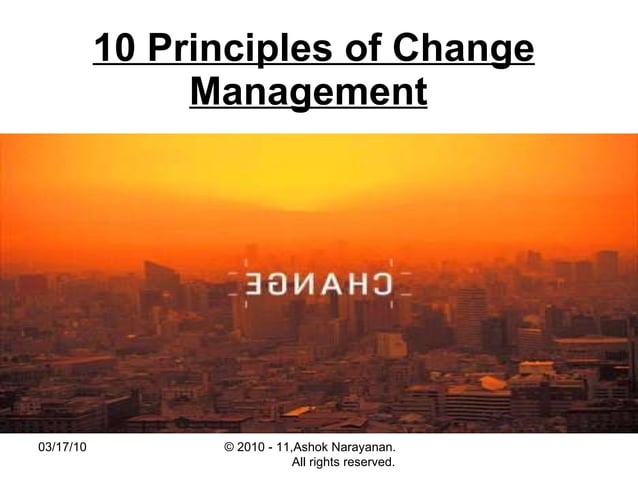 10 Principles Of Change Management | PPT