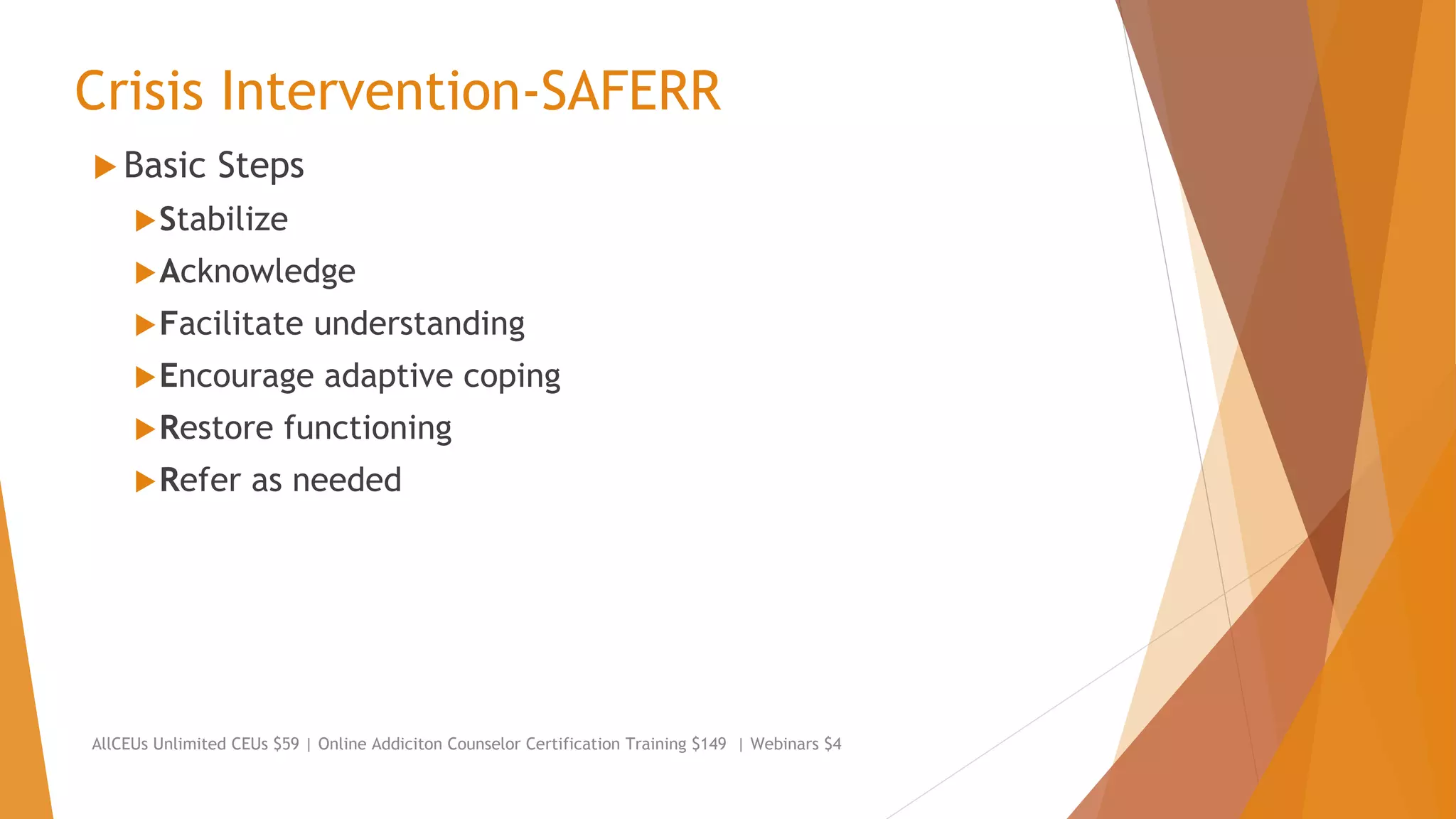 10 Principles of Crisis Intervention | PPTX
