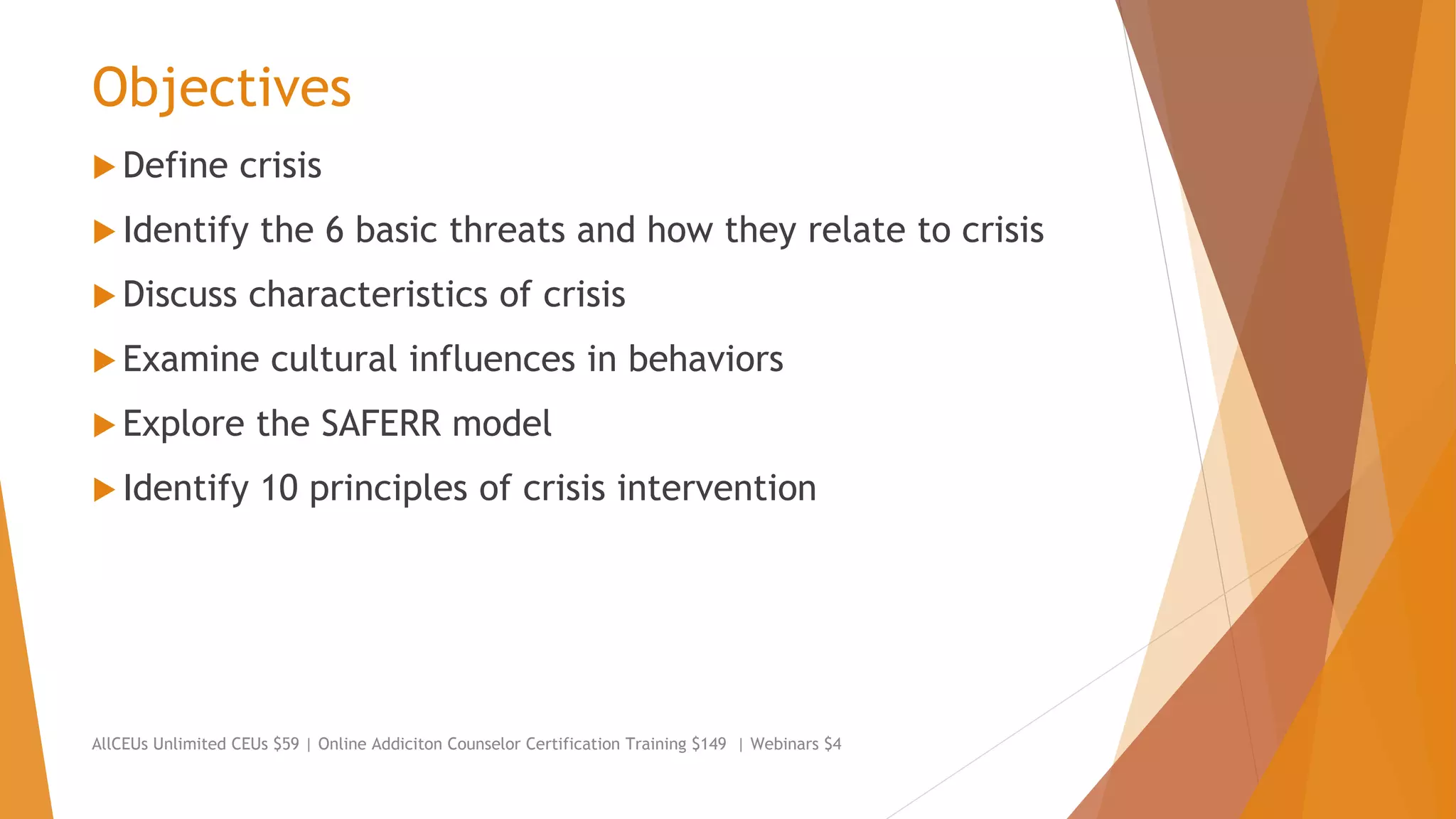 10 Principles of Crisis Intervention | PPTX