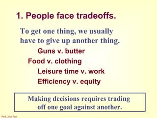 Trade Off Economics Example