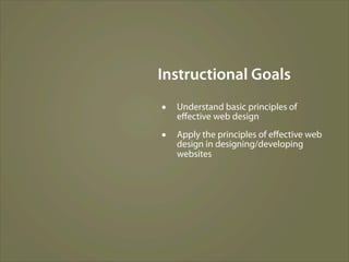 10 principles of effective web design | PDF | Internet for Beginners | Internet