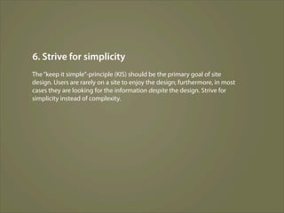 10 principles of effective web design | PDF