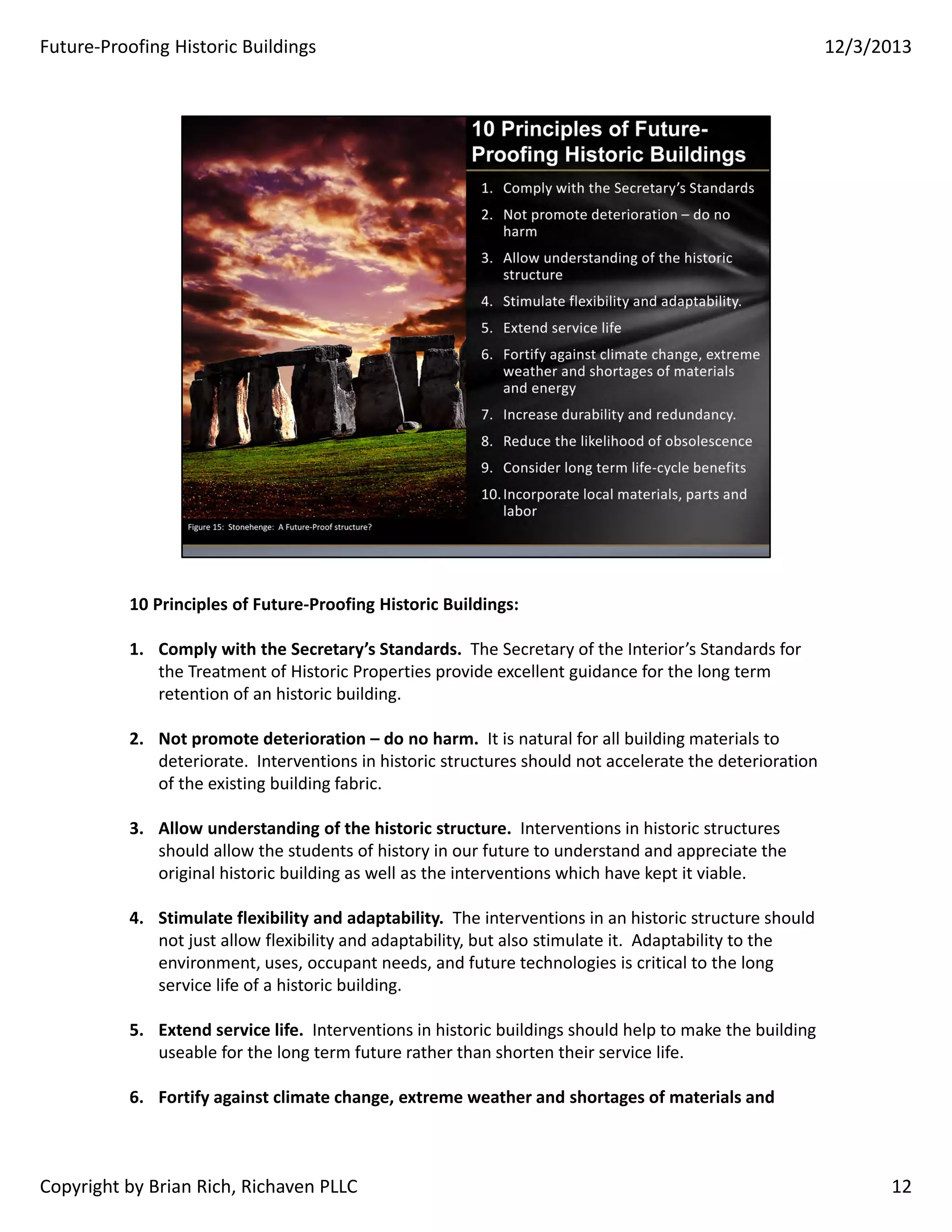 10 Principles of Future Proofing Historic Buildings | PDF
