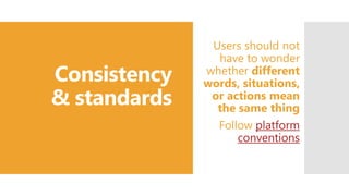 10 principles of interaction design | PPTX