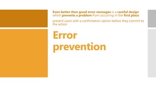 10 principles of interaction design | PPTX