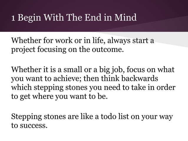 10 principles of success | PPT