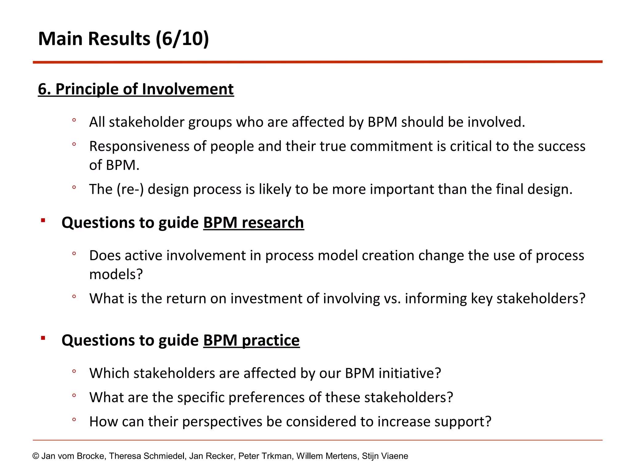 10 Principles of Good Business Process Management | PPT