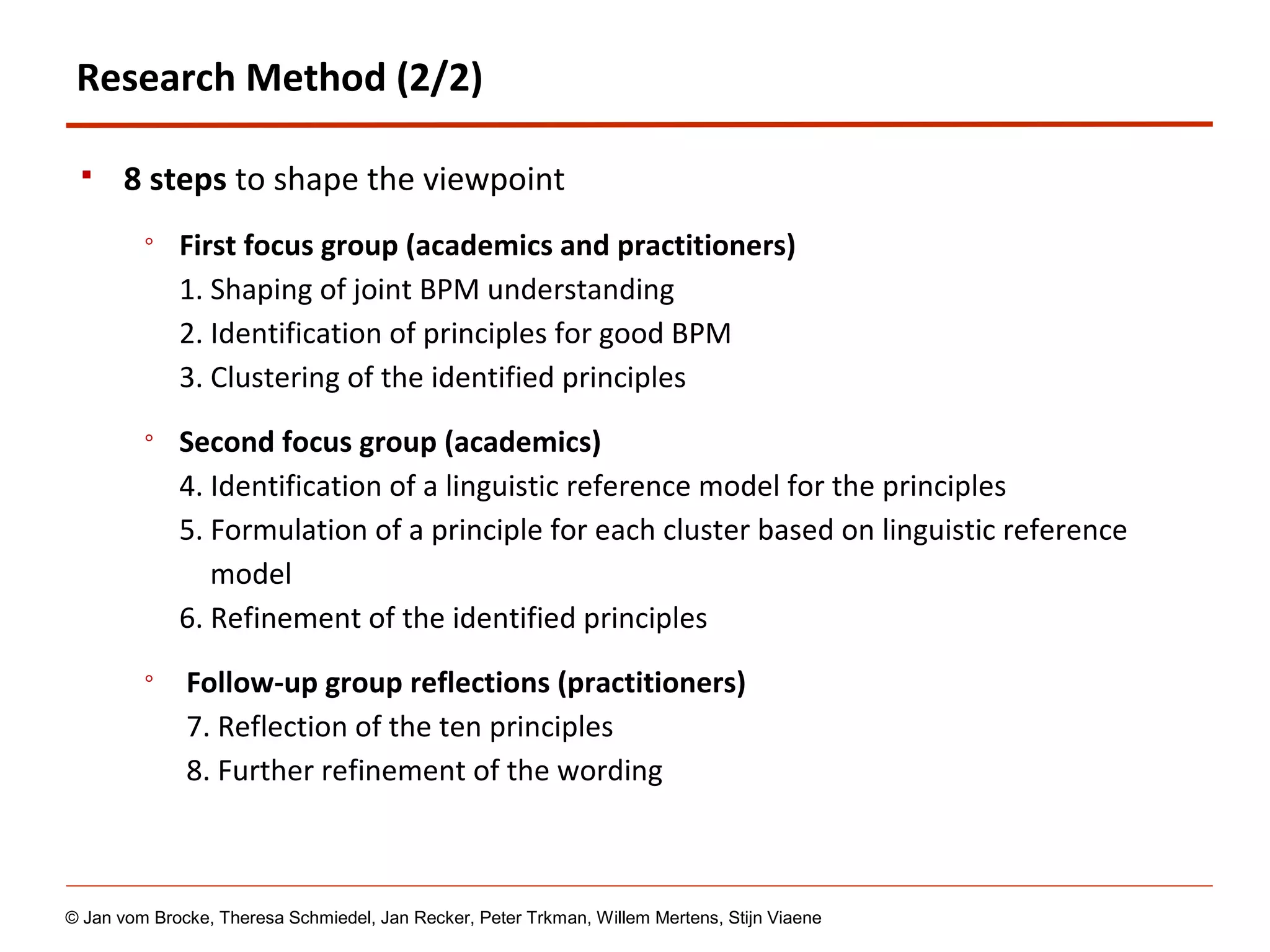 10 Principles of Good Business Process Management | PPT