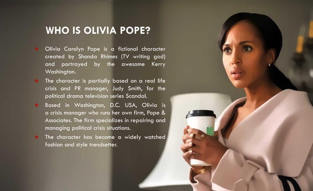 10 PR Lessons From Olivia Pope's Scandal | PDF | Celebrity Style | Pop Culture