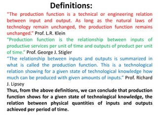 10) Production function and laws of production.pptx