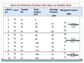 10) Production function and laws of production.pptx