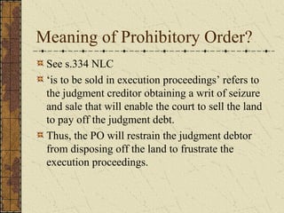 prohibitory order | PPT