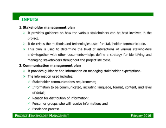 PMP_Project Stakeholder Management | PPT