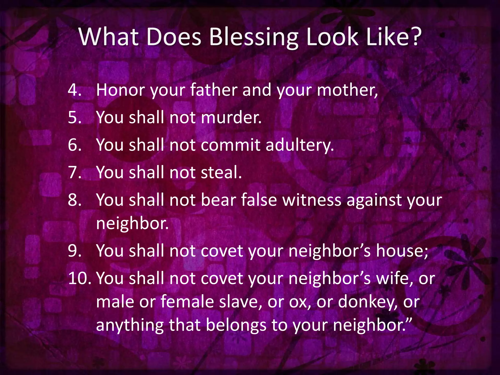 Framing the Promise: A Sermon on the Ten Commandments from Exodus 19:4 ...