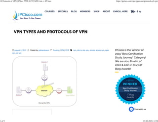 10 Protocols of VPN IPSec, PPTP, L2TP, MPLS etc. ⋆ IPCisco.pdf