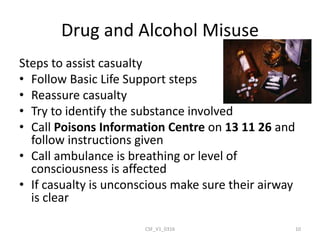 10 provide frist aid poisons | PPTX | First Aid | Injuries