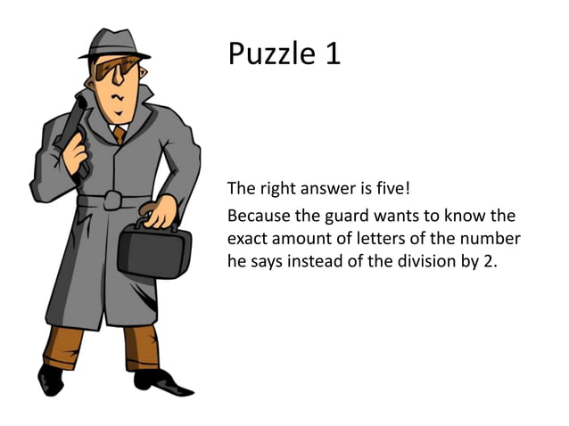 10 Puzzles Brief (with solutions) | PPTX