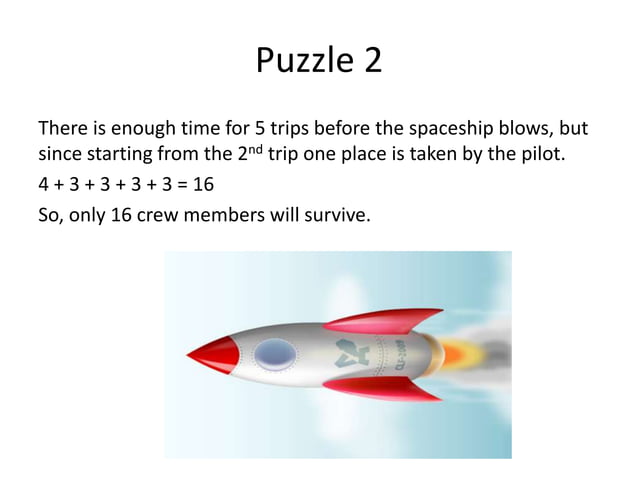 10 Puzzles Brief (with solutions) | PPTX