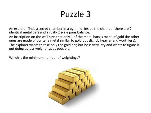 10 Puzzles Brief (with solutions) | PPTX