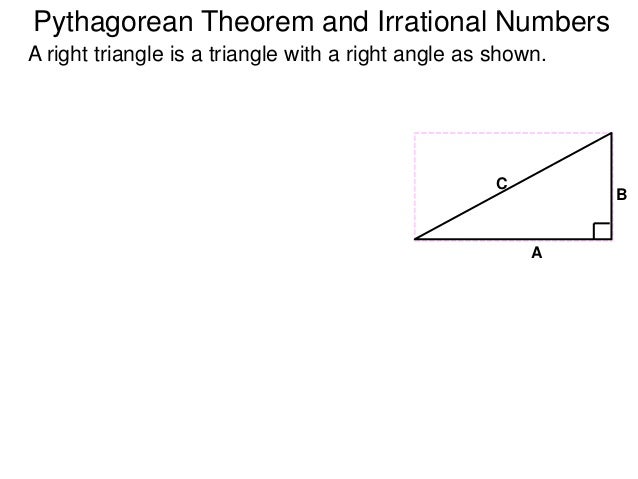 10 pythagorean theorem, square roots and irrational numbers