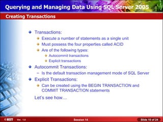 10 qmds2005 session14 | PPS