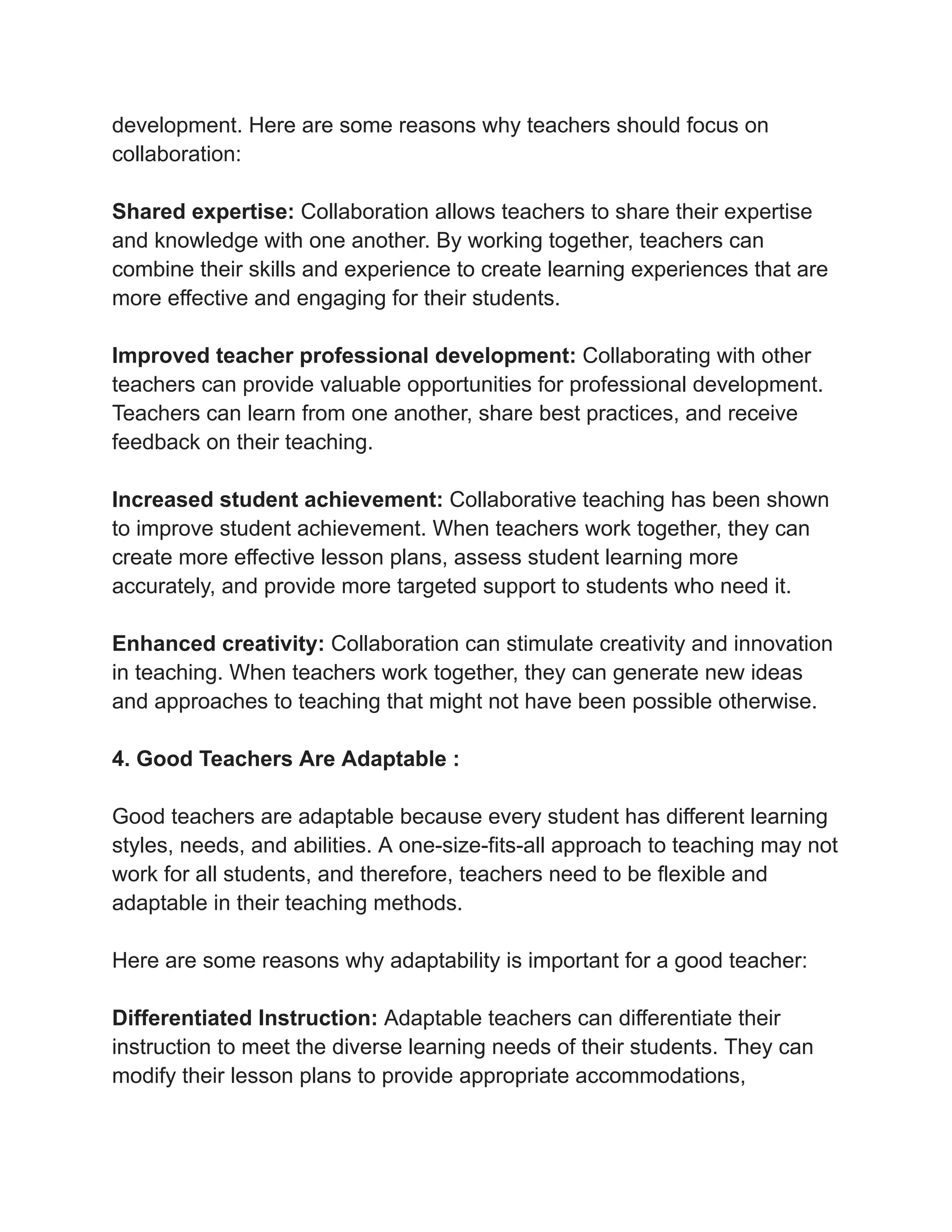 10 Qualities of a Good Teacher | PDF