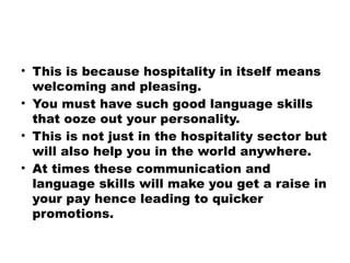 essential attributes needed for a hospitality employee | PPTX