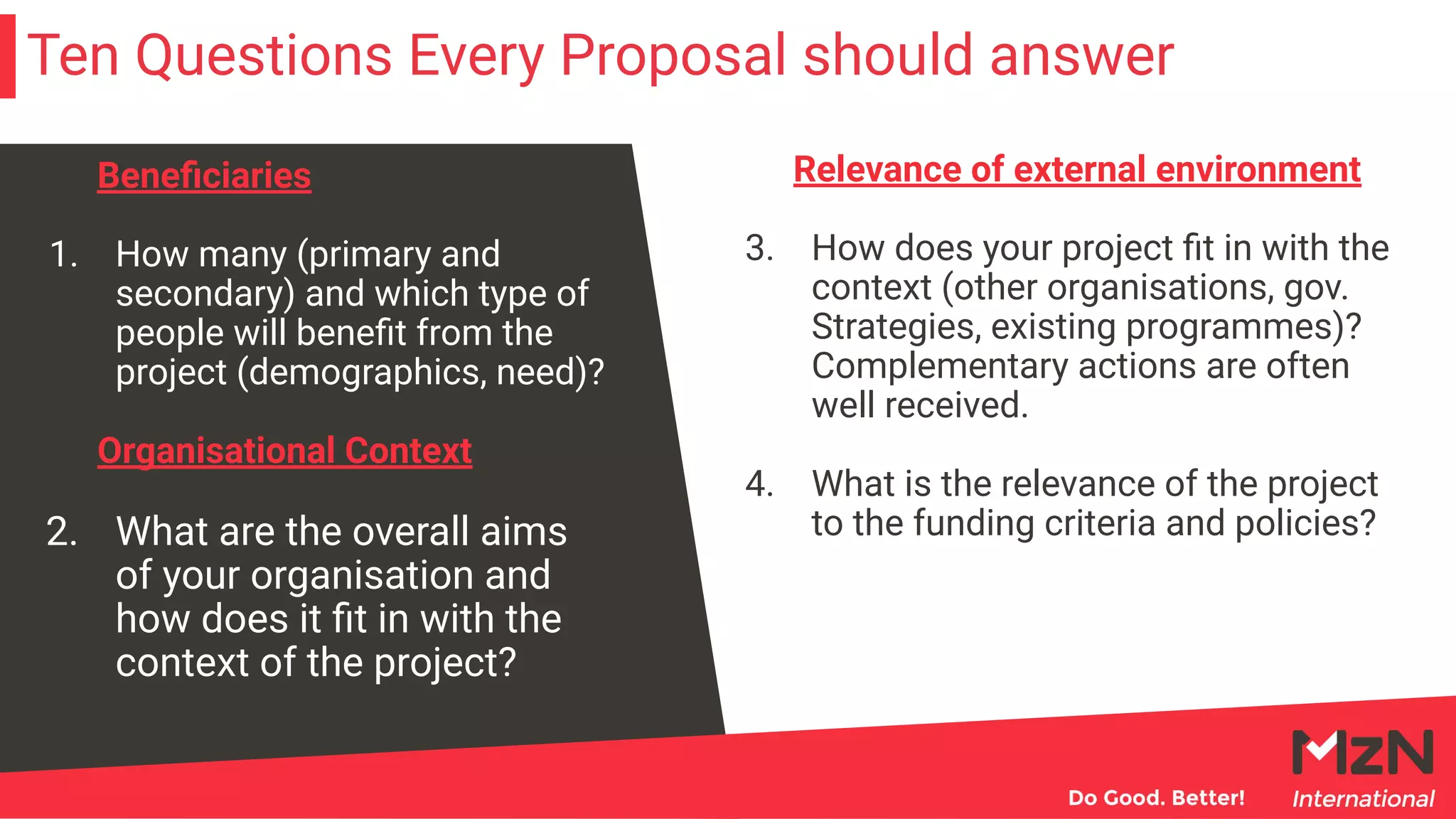 10 questions every proposal should answer | PDF