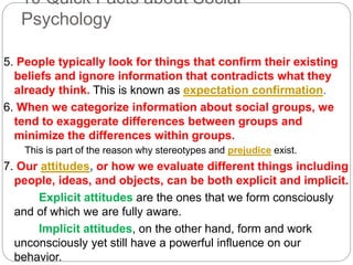 10 quick facts about social psychology | PPTX