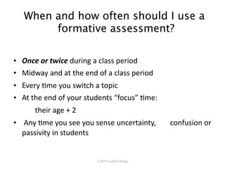 10 quick formative assessments | PPT