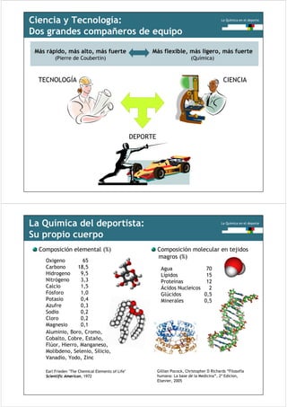 LA QUIMICA EN EL DEPORTE | PDF