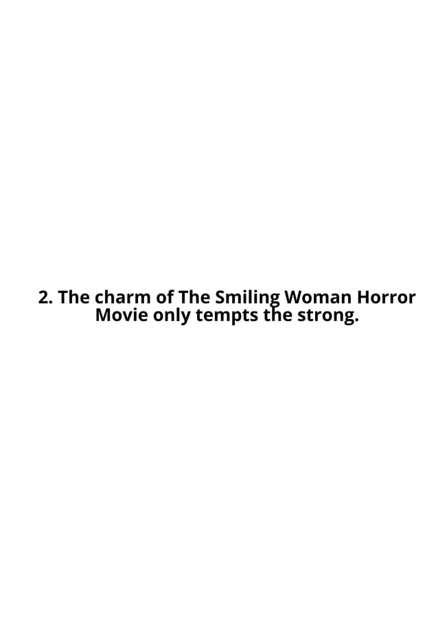 10 Quotes about "Smiling Woman" horror | PDF