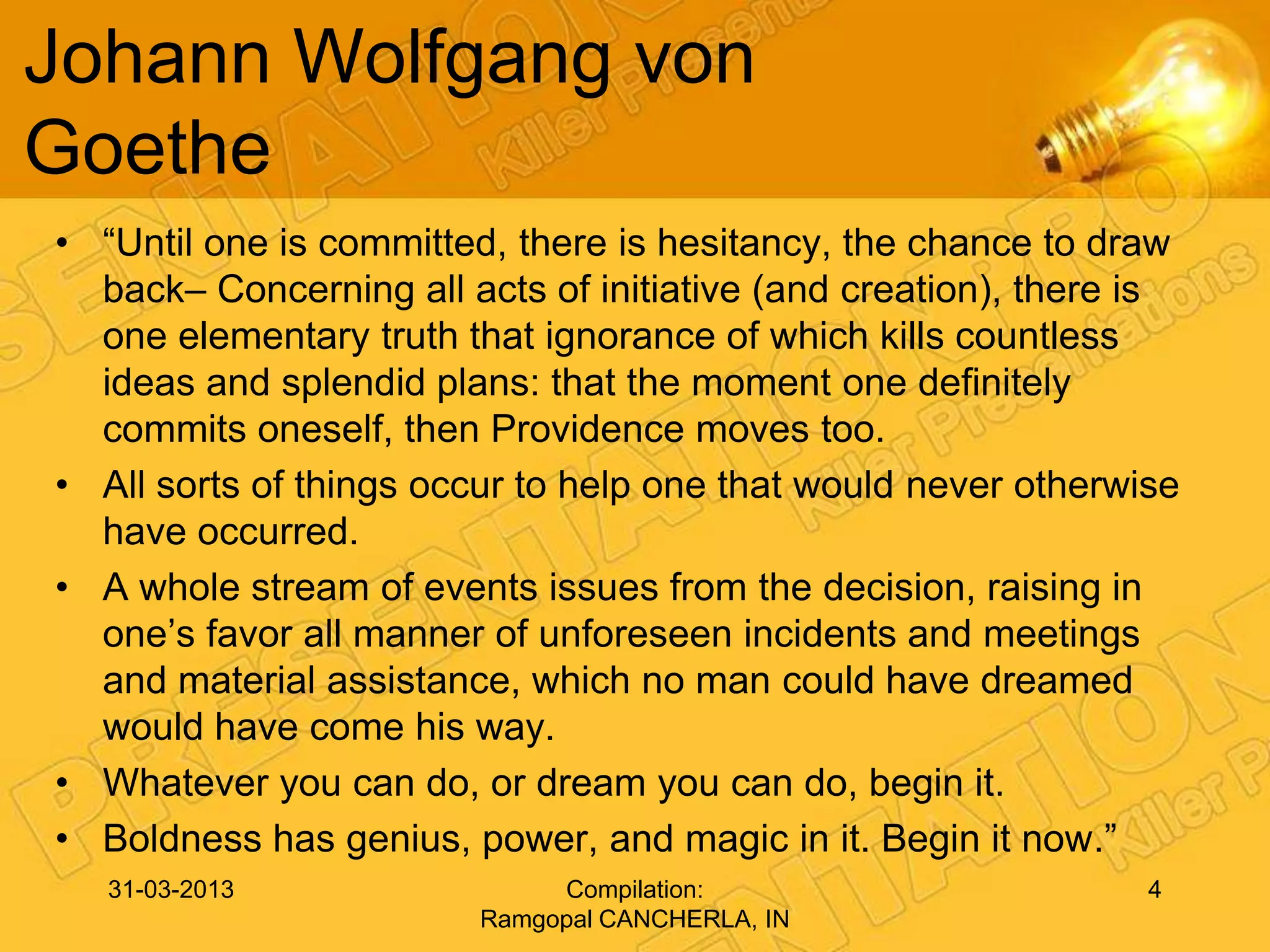 10 quotes that changed my life | PPTX