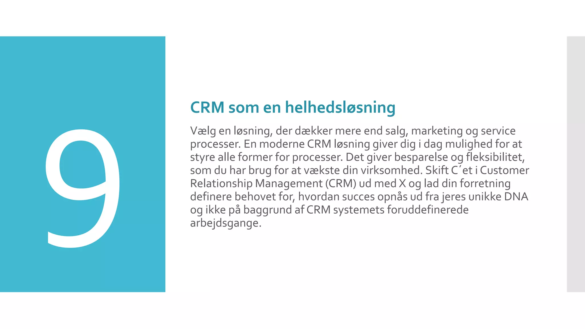 10 råd til en succesfuld CRM implementering | PPT